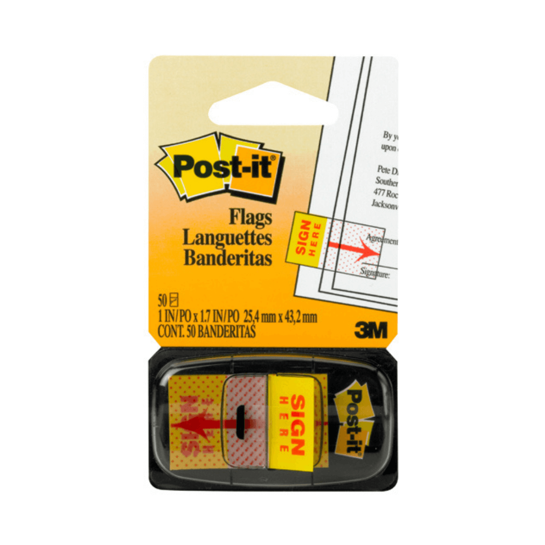 Post-it Sign Here | 3M Tape Flag | Printed Message Flags | Buy Online ...